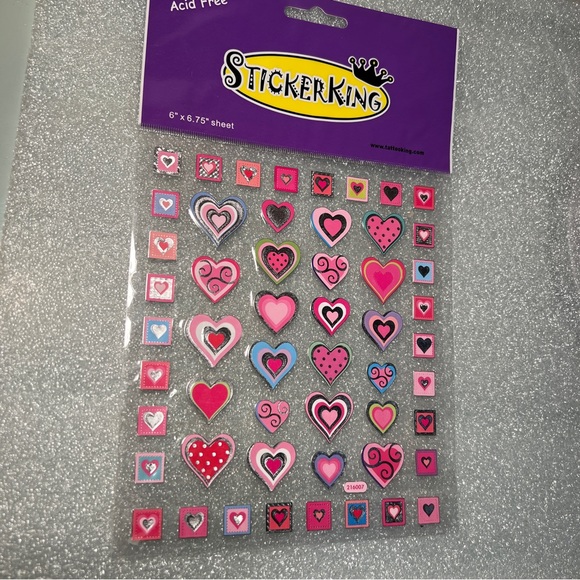 Stickerking | Office | Stickerking Scrapbooking Crafts Foil Heart ...